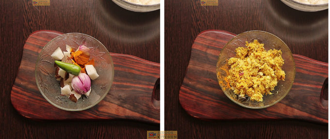 Chundum Payarum recipe | Vazha koombu Payaru thoran Jinoo's Kitchen