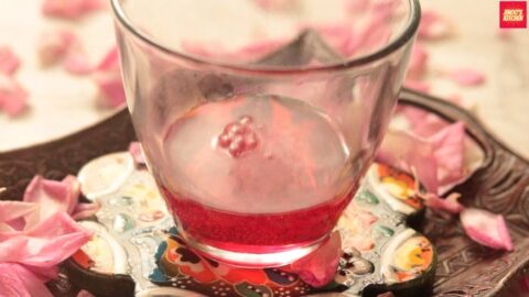 Rose milk syrup recipe | Pure homemade rose syrup recipe from rose ...