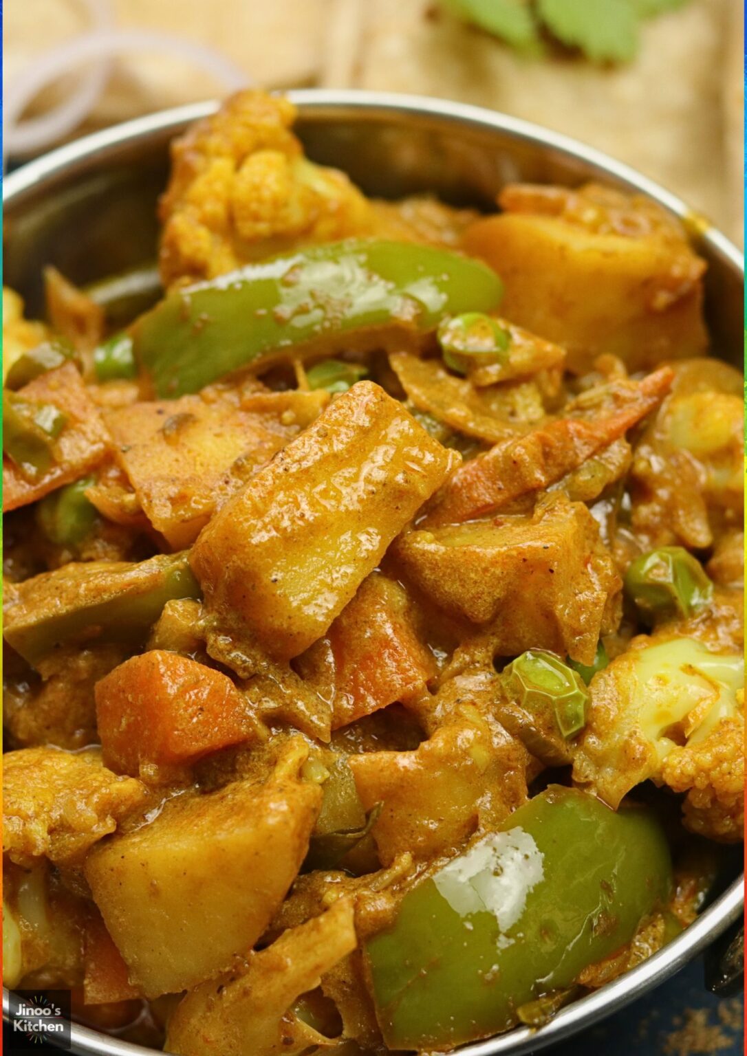 Kerala Kadai Vegetable Curry with Homemade Spice Powder (Kadai masala ...